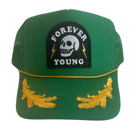 Forever Young Captain Patch Trucker Hat Localbeach