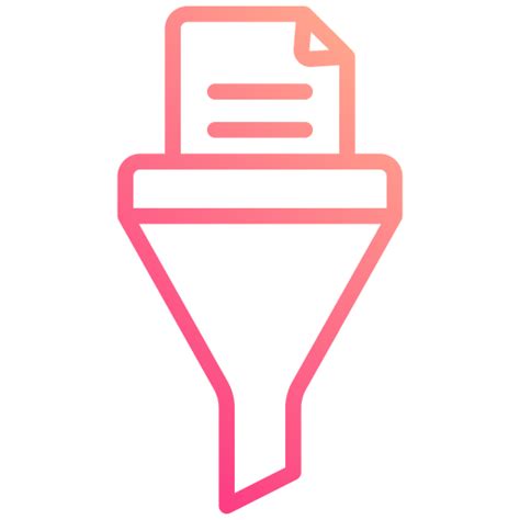 Data Filter Generic Gradient Outline Icon