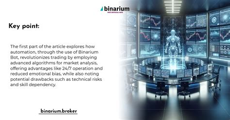 The Role Of Automation And Robots In Trading On Binarium Binarium Broker