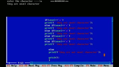 C Program To Check Vowel Or Not Vowel Youtube