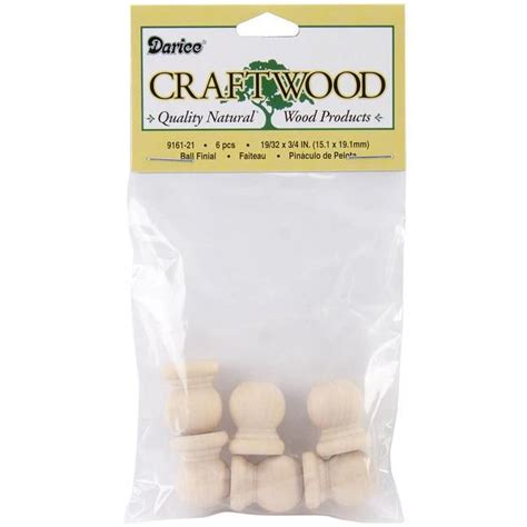 Wood Turning Shapes Ball Finial 0593 X 075 Inches