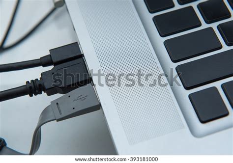 Usb Cable Connect Laptop Stock Photo Shutterstock