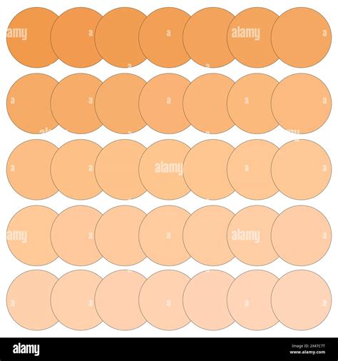 Orange Gradient Circle Array Seamless Color Progression Vector Background Stock Vector Image
