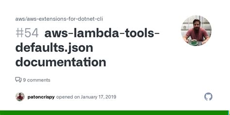 Aws Lambda Tools Defaultsjson Documentation · Issue 54 · Awsaws Extensions For Dotnet Cli