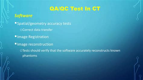Quality Assurance Programme In Computed Tomography Pptx Medical Tests Medical Health