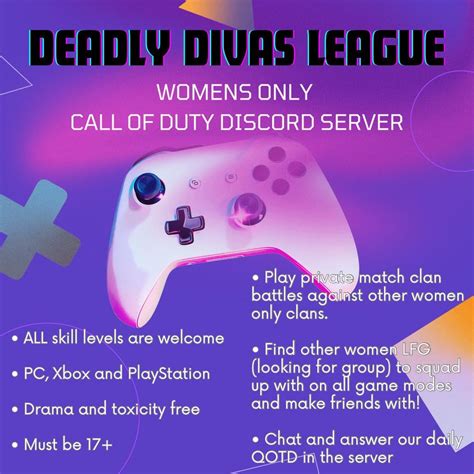 Cod Mw3 Women S Discord League 💜 Dm Or Comment Below To Join R