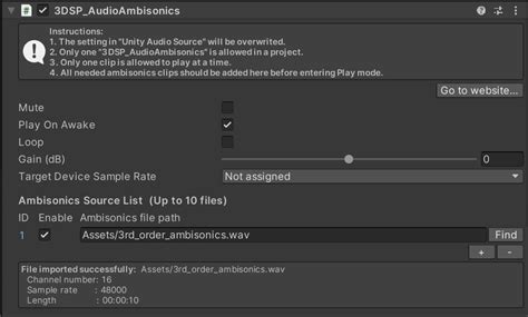 Vive 3dsp Audio Sdk Unity Plugin — Vive 3dsp Audio Sdk V 1 3 12 Documentation