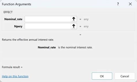 Effect Excel Function Syntax Examples How To Use