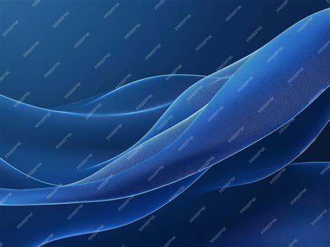 Blue Background With Soft Lines And Gradients Creating A Subtle Flowing