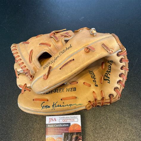 Don Kessinger Signed 1960s Game Model Baseball Glove Chicago Cubs Jsa