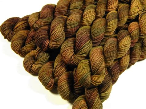 Hand Dyed Sock Yarn Mini Skeins Fingering Weight 4 Ply 100 Superwash