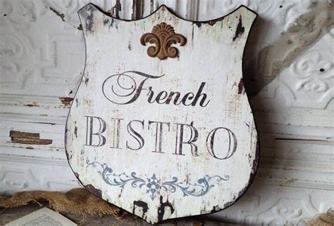 Large French Bistro Sign From