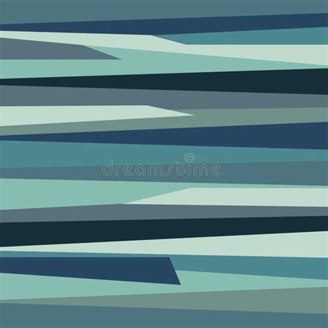 Geometric Ocean Waves Design Illustration Stock Illustration Illustration Of Shades Striped