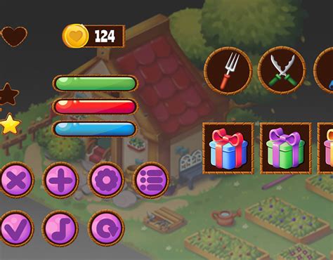 Game UI Elements On Behance