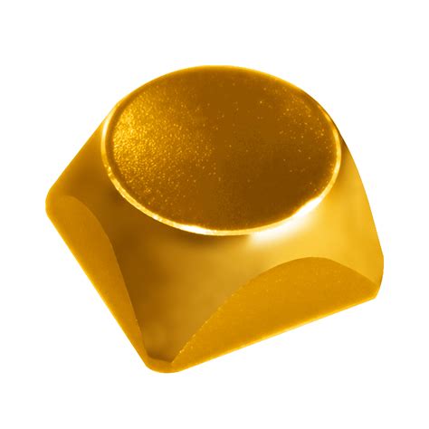 Goldhub 1pc Key Cap Electroplated Ergonomic Design Metal Computer