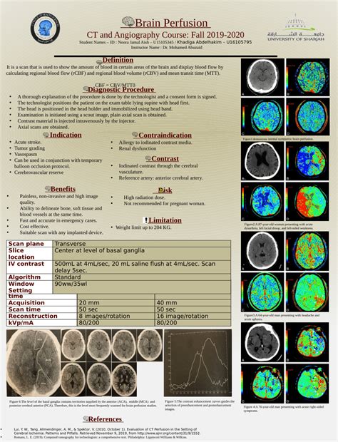 Pdf Ct Brain Perfusion Poster