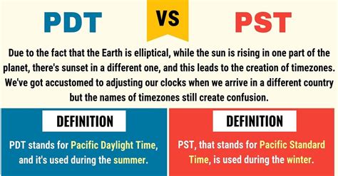 Pdt Vs Pst When To Use Pst Vs Pdt With Useful Examples 7 E S L