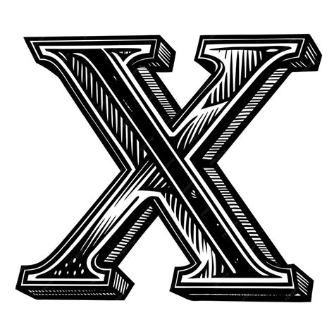 Ornamental Letter X With Decorative Background In Elegant Design Premium Ai Generated Image