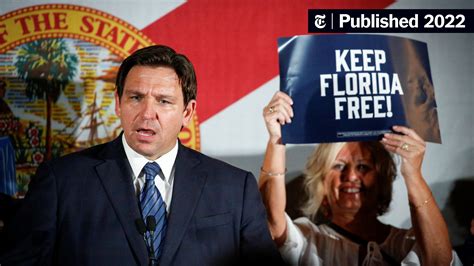 Florida Governor Desantis Claims Win Against Esg The New York Times