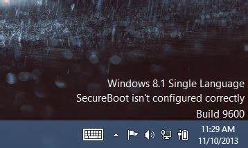 How To Fix And Remove The SecureBoot Isn T Configured Correctly Watermark On Windows And