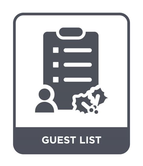 160 Wedding Guest List Stock Illustrations Royalty Free Vector