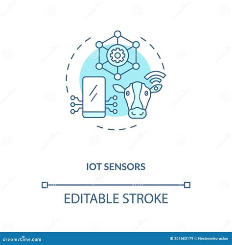 Iot Sensors Concept Icon Stock Vector Illustration Of Conceptual 201683179