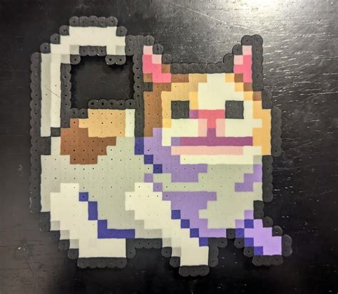 Funny Meme Cat Perler Beads Etsy