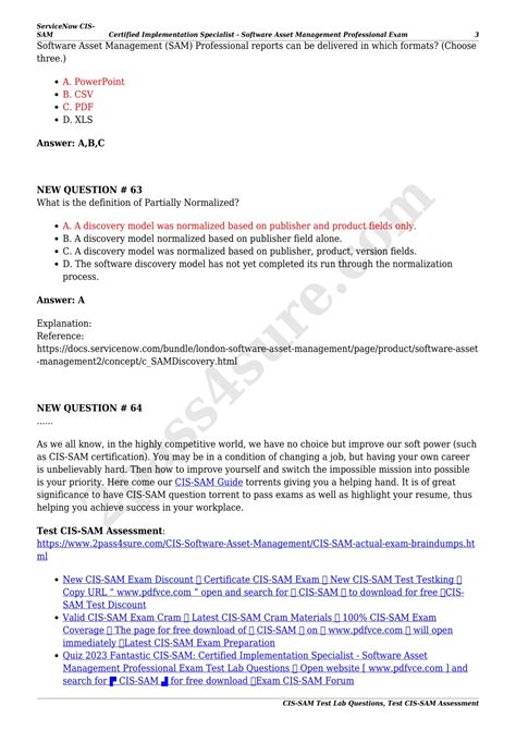 PPT CIS SAM Test Lab Questions Test CIS SAM Assessment PowerPoint Presentation ID