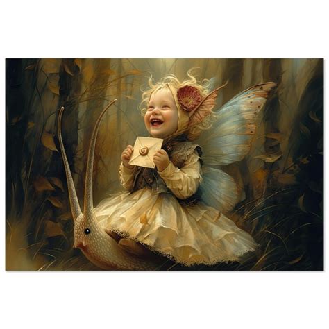 Fairy Mail Delivery Poster Premium Matte Paper Wall Art Etsy