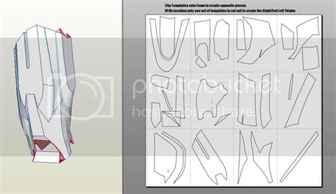 Foamcraft Pdo File Template For Iron Man Mark 4 6 Full Armor Foam Artofit