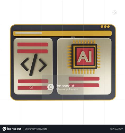 Ai Coding 3d Icon Download In Png Obj Or Blend Format