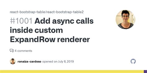 Add Async Calls Inside Custom ExpandRow Renderer Issue React Bootstrap Table React