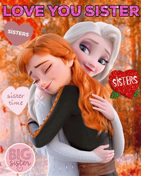 Elsa And Anna Sis Hug 