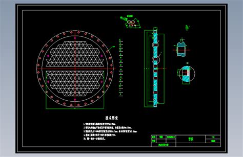 套管式换热器总装配图及相关零件图cad图cad设计图 Autocad 2007 模型图纸下载 懒石网