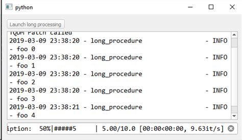 Python How To Correctly Redirect Stdout Logging And Tqdm Into A PyQt Widget Stack Overflow