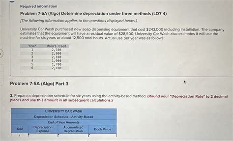 required informationproblem 7 5a algo ﻿determine