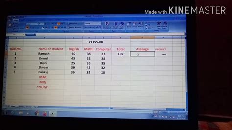 Calculation In Excel Using Function YouTube