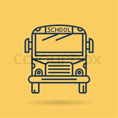 Front Of School Bus Drawing