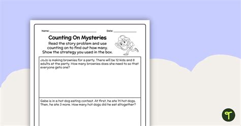 Counting On Word Problems Teach Starter