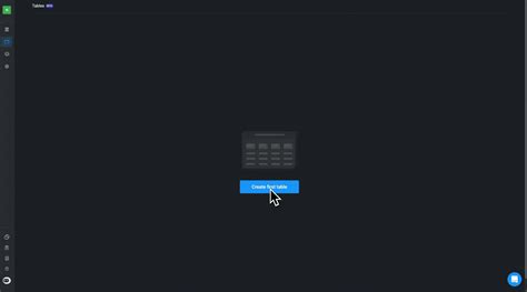 Create Your First Table Blink Documentation