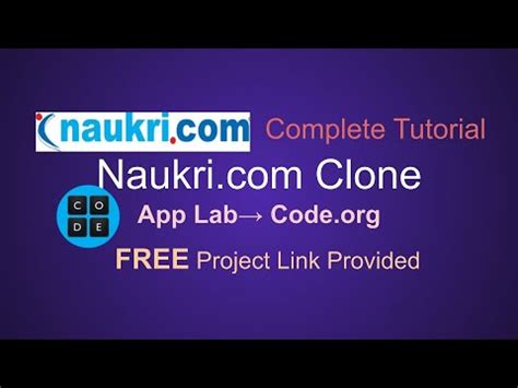 Naukri Clone App Lab Code Org Complete Tutorial Youtube