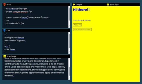 Vinayak Shinde On Linkedin Webdevelopment Codeeditor Github