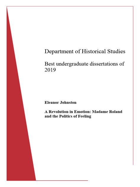 Undergraduate Dissertation Example Pdf Pdf