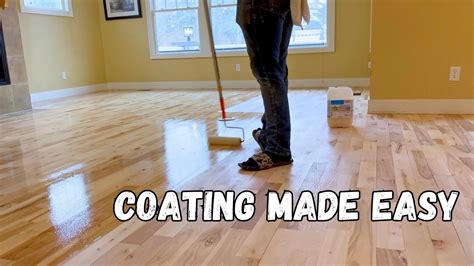 How To Apply Polyurethane Finish To A Hardwood Floor Youtube