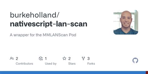 GitHub Burkeholland Nativescript Lan Scan A Wrapper For The MMLANScan Pod