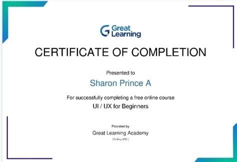 Sharon Princy On Linkedin I Have Successfully Completed Theuiix For