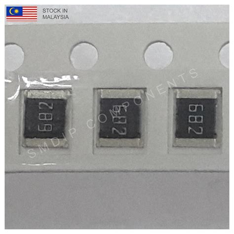 10pcs Yageo 6 8k ±5 1210 Smd Resistor 682 Shopee Malaysia