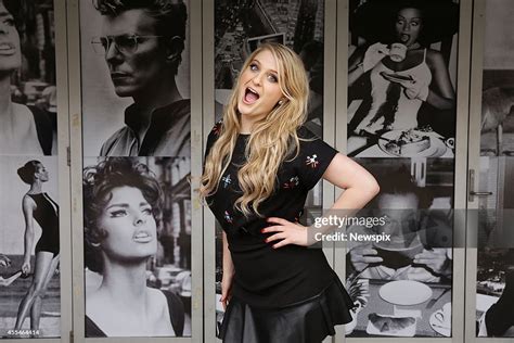 American Singer Songwriter Meghan Trainor Poses During A Photo Shoot