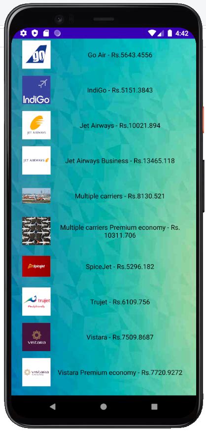 GitHub Manideep Kalyanam Flight Fare Prediction Android Application Flight Fare Prediction