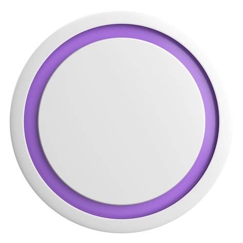 Premium Photo 3d Circle Button Empty Button 3d Illustration